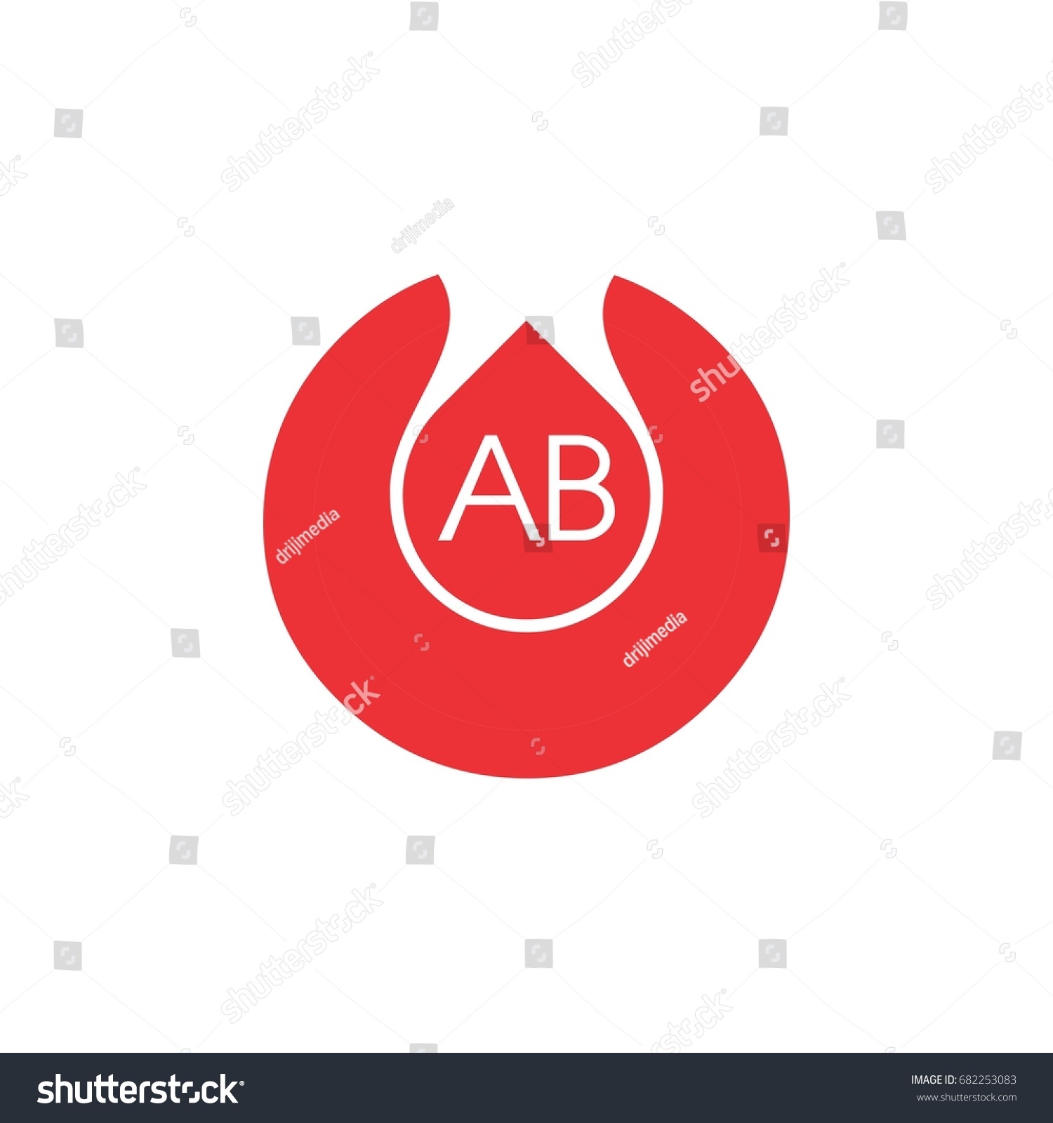 Blood Group Logo Stock Vector (Royalty Free) 682253083 | Shutterstock