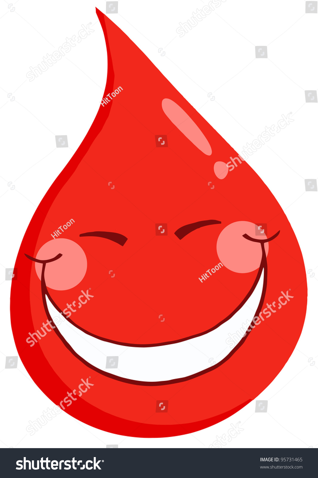 Blood Guy Smilingvector Illustration Stock Vector (Royalty Free) 95731465