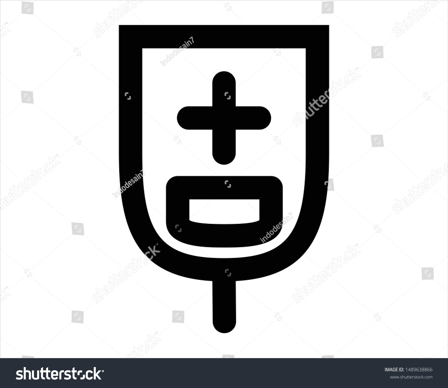 Blood Line Icon Vector Stock Vector (Royalty Free) 1489638866