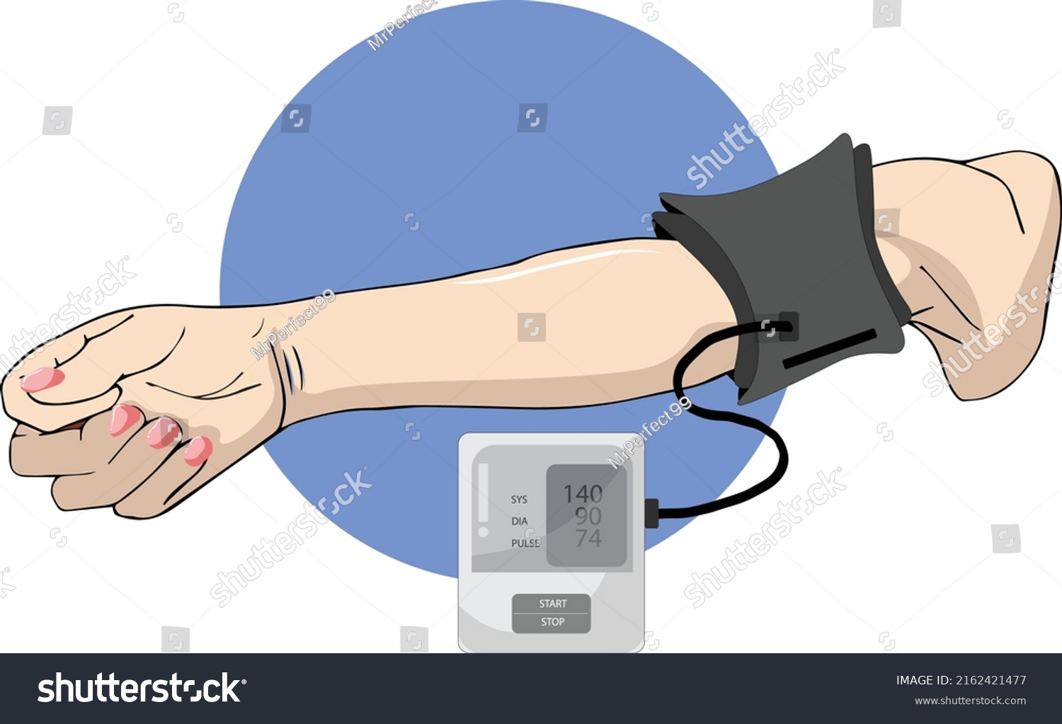 Blood Pressure Machine Vector Art Stock Vector (Royalty Free ...