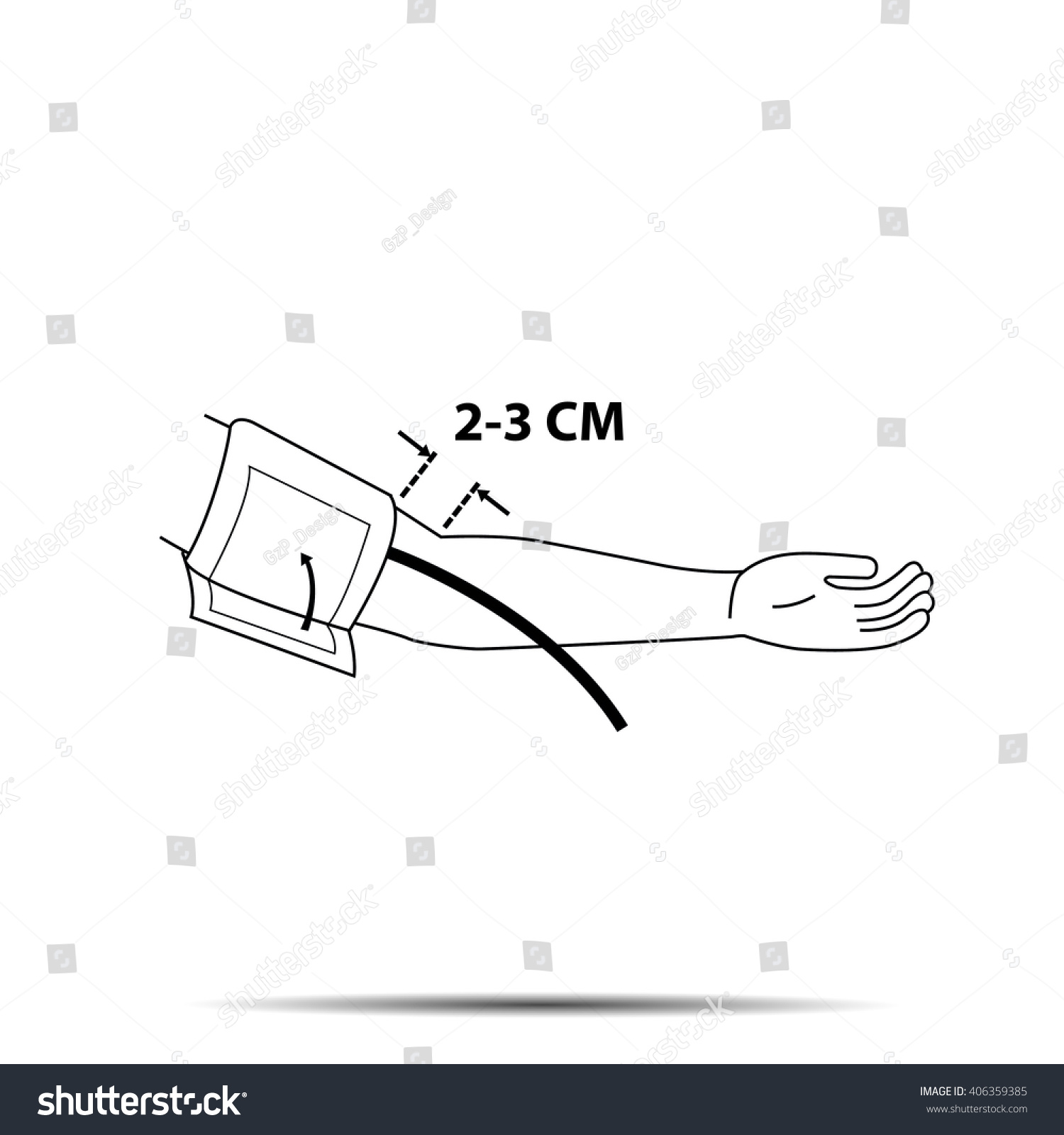 Blood Pressure Vector Illustration Stock Vector (Royalty Free) 406359385