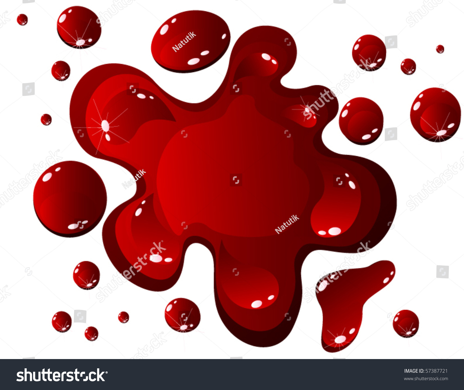 Blood Spill Stock Vector (Royalty Free) 57387721 | Shutterstock