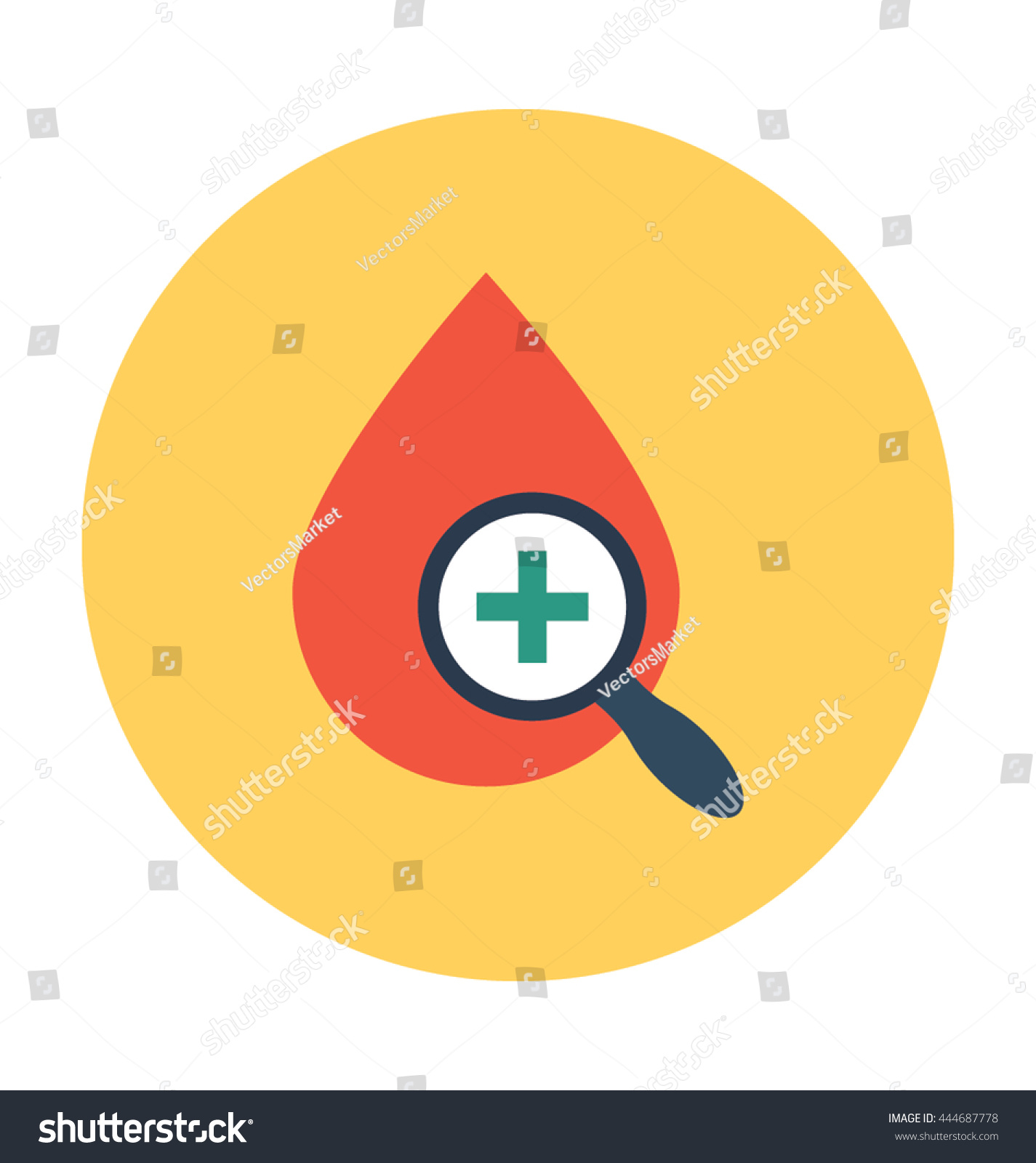 Blood Test Vector Illustration Stock Vector (Royalty Free) 444687778