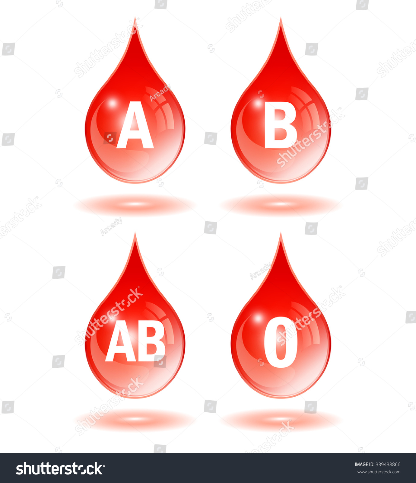 Blood Type Drop Icon Stock Vector (Royalty Free) 339438866