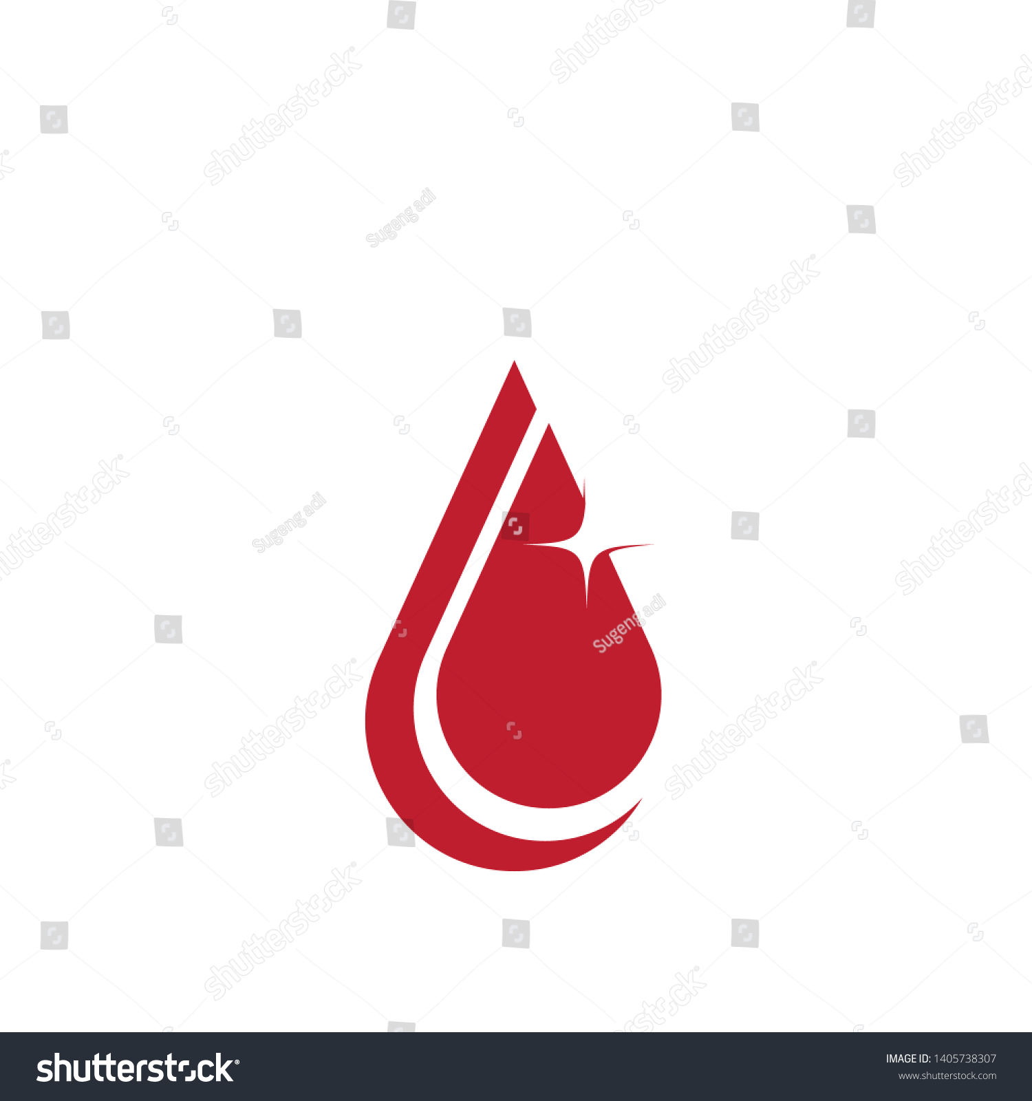 Blood Vector Icon Red Drop Symbol: vector de stock (libre de regalías ...