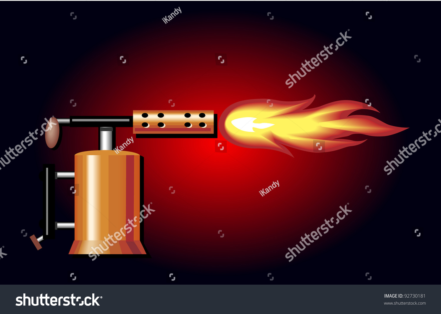 Blow Torch Stock Vector (Royalty Free) 92730181