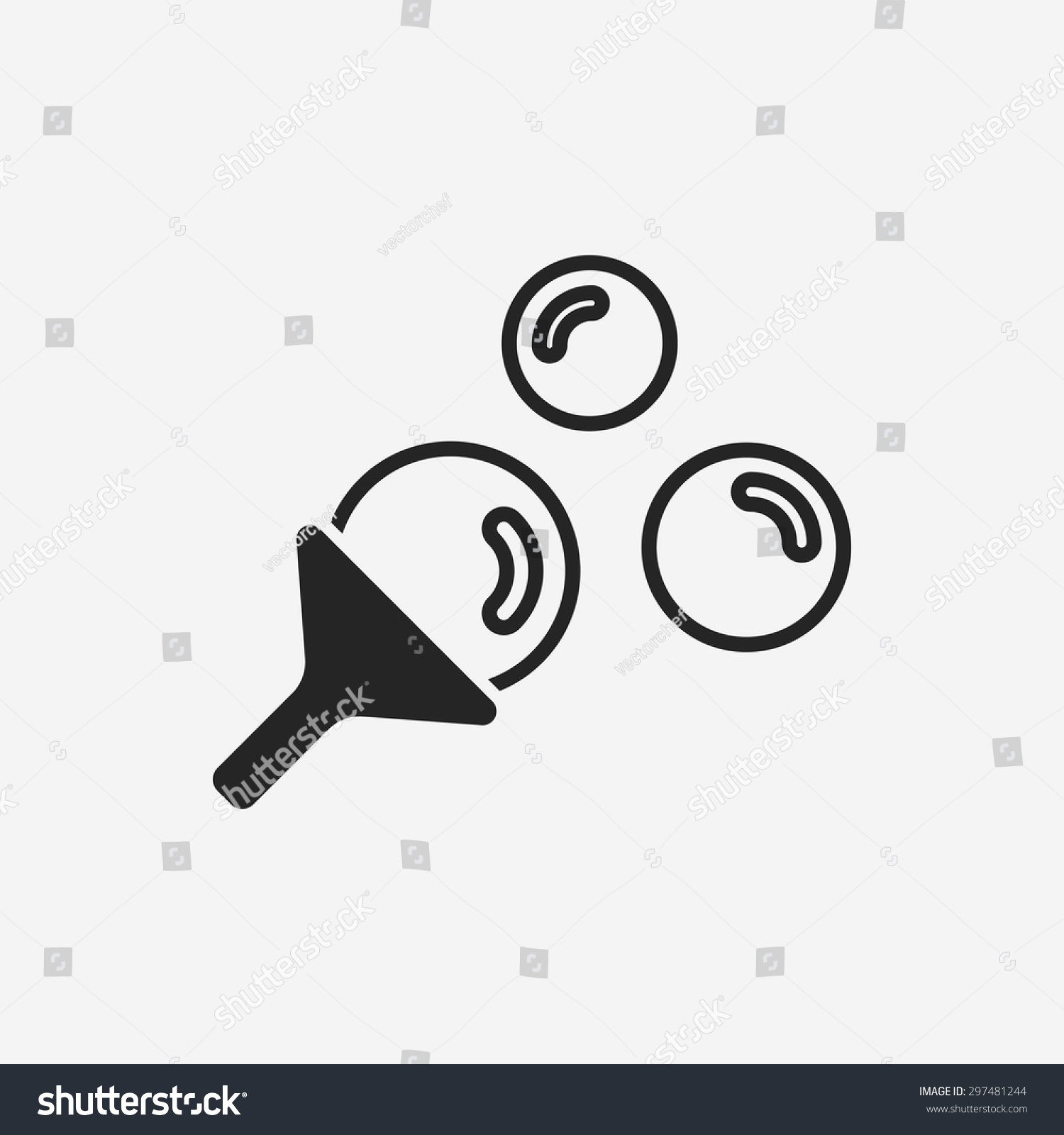 Blowing Bubbles Icon Stock Vector (Royalty Free) 297481244 | Shutterstock