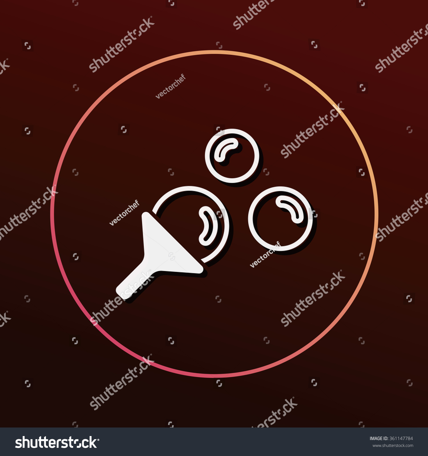 Blowing Bubbles Icon Stock Vector (Royalty Free) 361147784