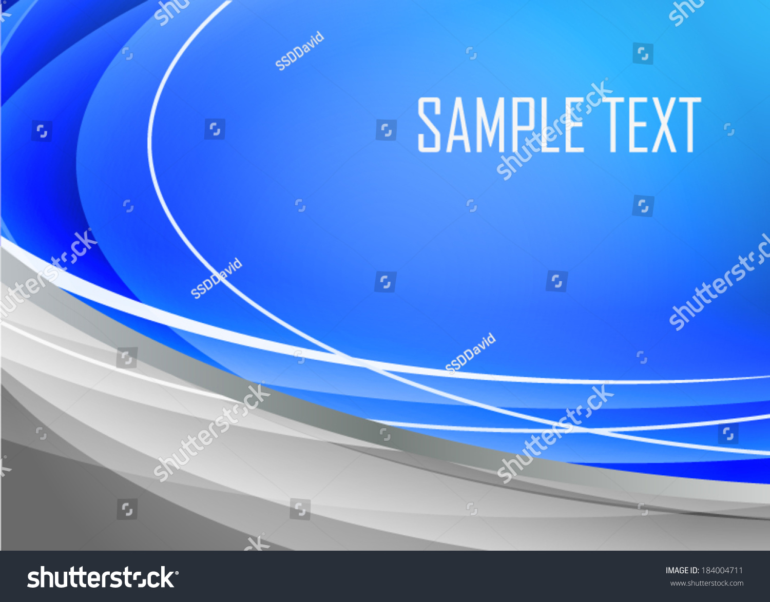 Blue Abstract Background Stock Vector (Royalty Free) 184004711 ...