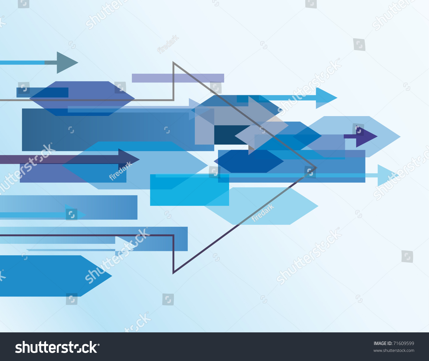 Blue Abstract Background Arrows Vector Illustration Stock Vector ...