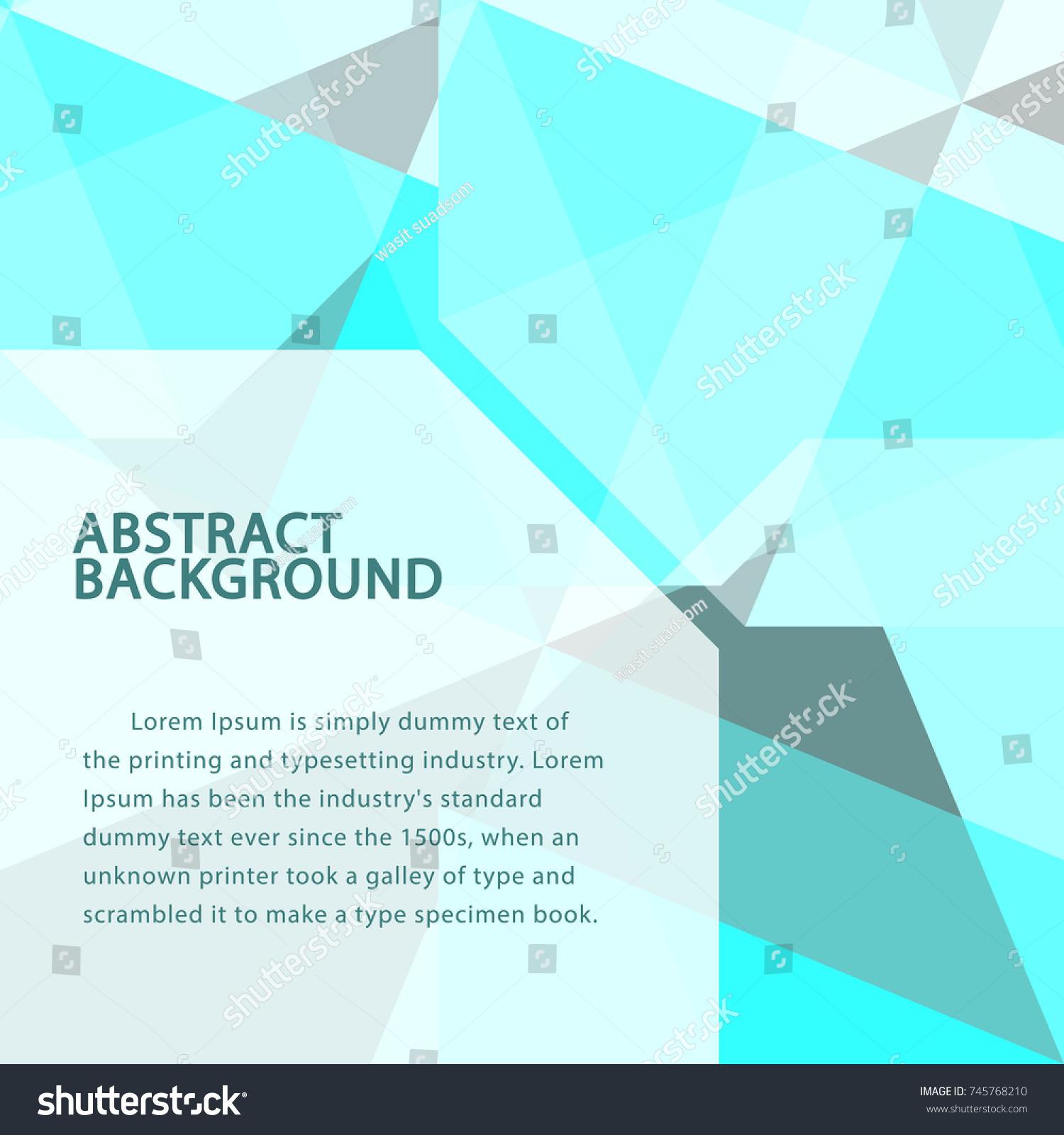 Blue Abstract Background Texts Box Vector Stock Vector (Royalty Free ...