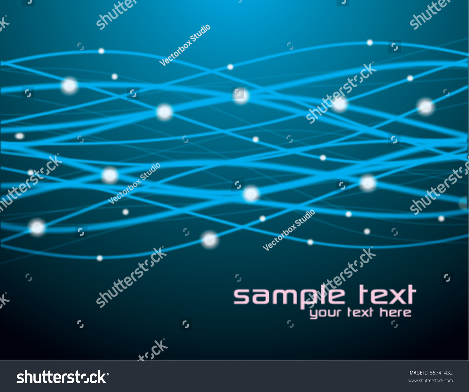 Blue Abstract Lines Design Stock Vector (Royalty Free) 55741432 ...