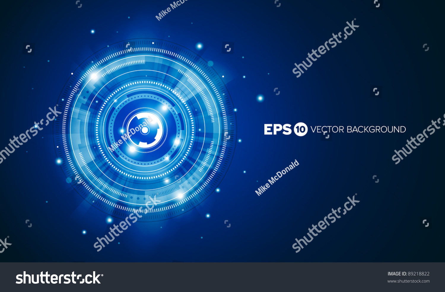 Blue Tech Circles