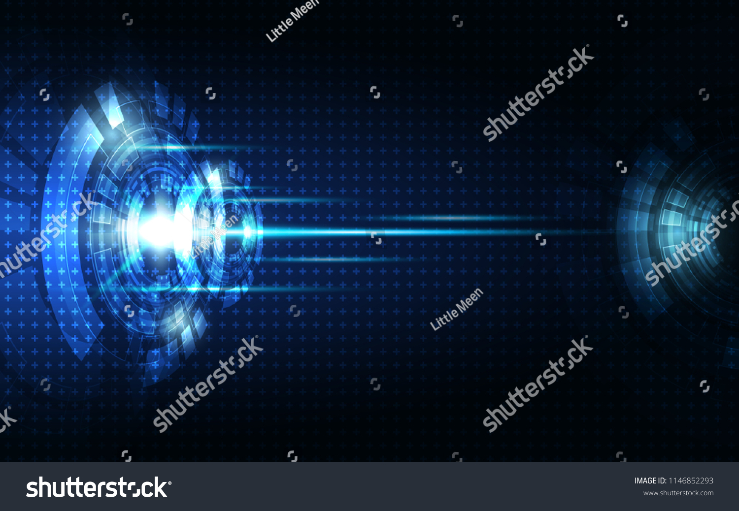 Blue Abstract Technology Background Digital Concept Stock Vector ...