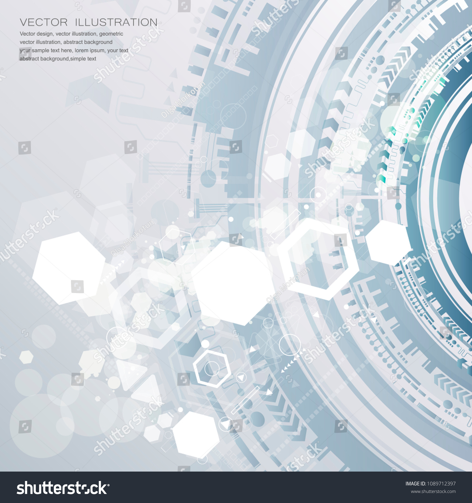 Blue Abstract Technology Circuit Background Vector: vetor stock (livre ...
