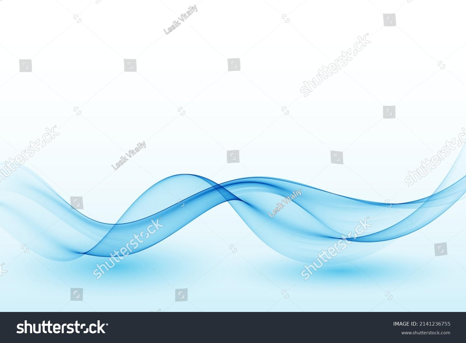 Blue Abstract Wave Abstract Vector Background Stock Vector (Royalty ...