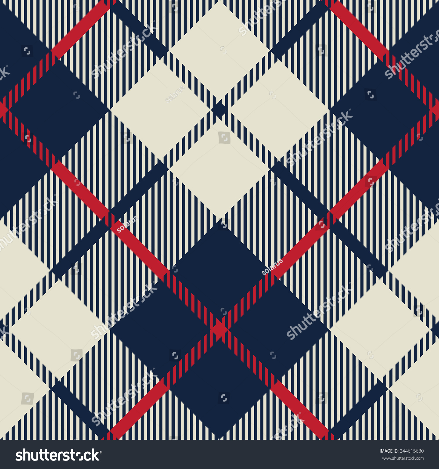 Blue Beige Fabric Texture Diagonal Pattern Stock Vector (Royalty Free ...