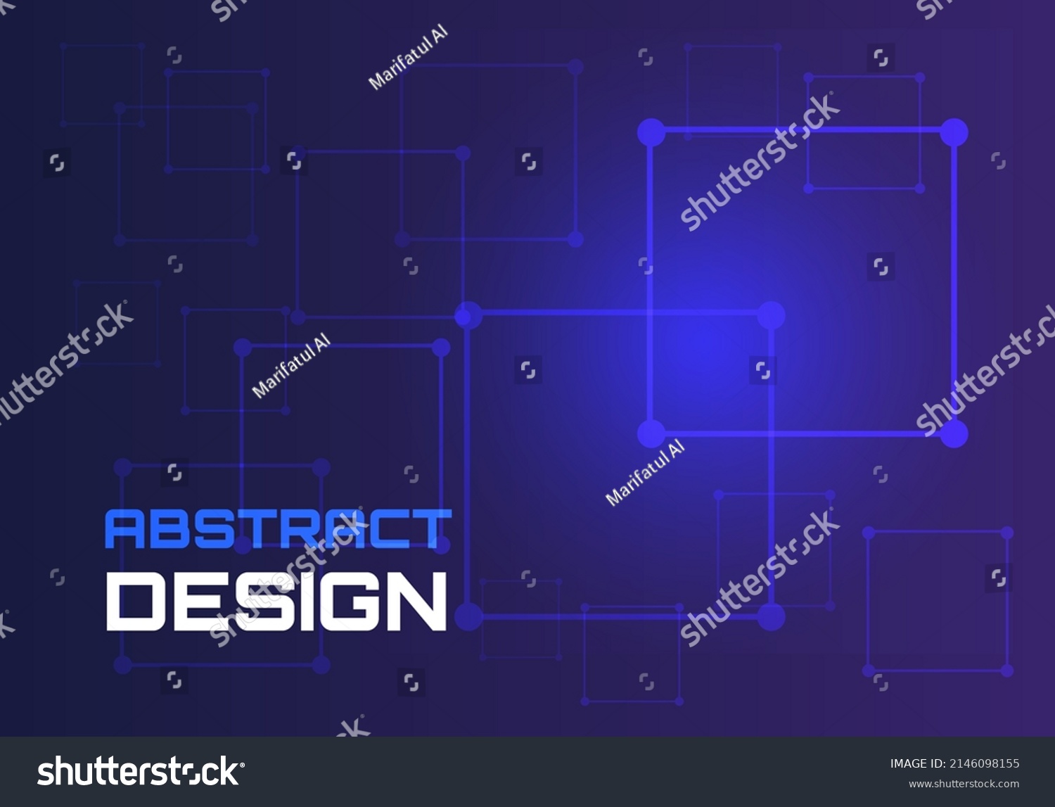 Blue Black Gradient Techno Background Design Stock Vector (Royalty Free ...
