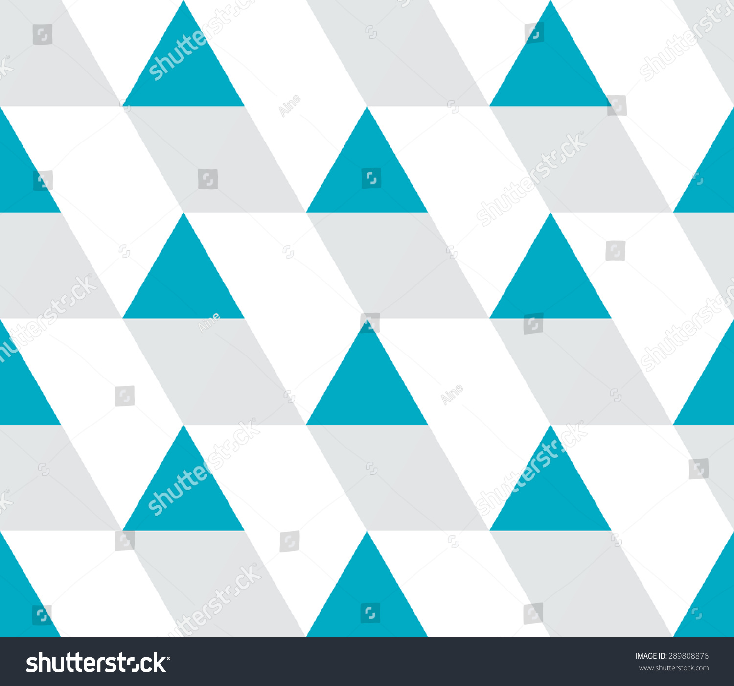 Blue Gray Triangular Prism Seamless Pattern 스톡 벡터(로열티 프리) 289808876