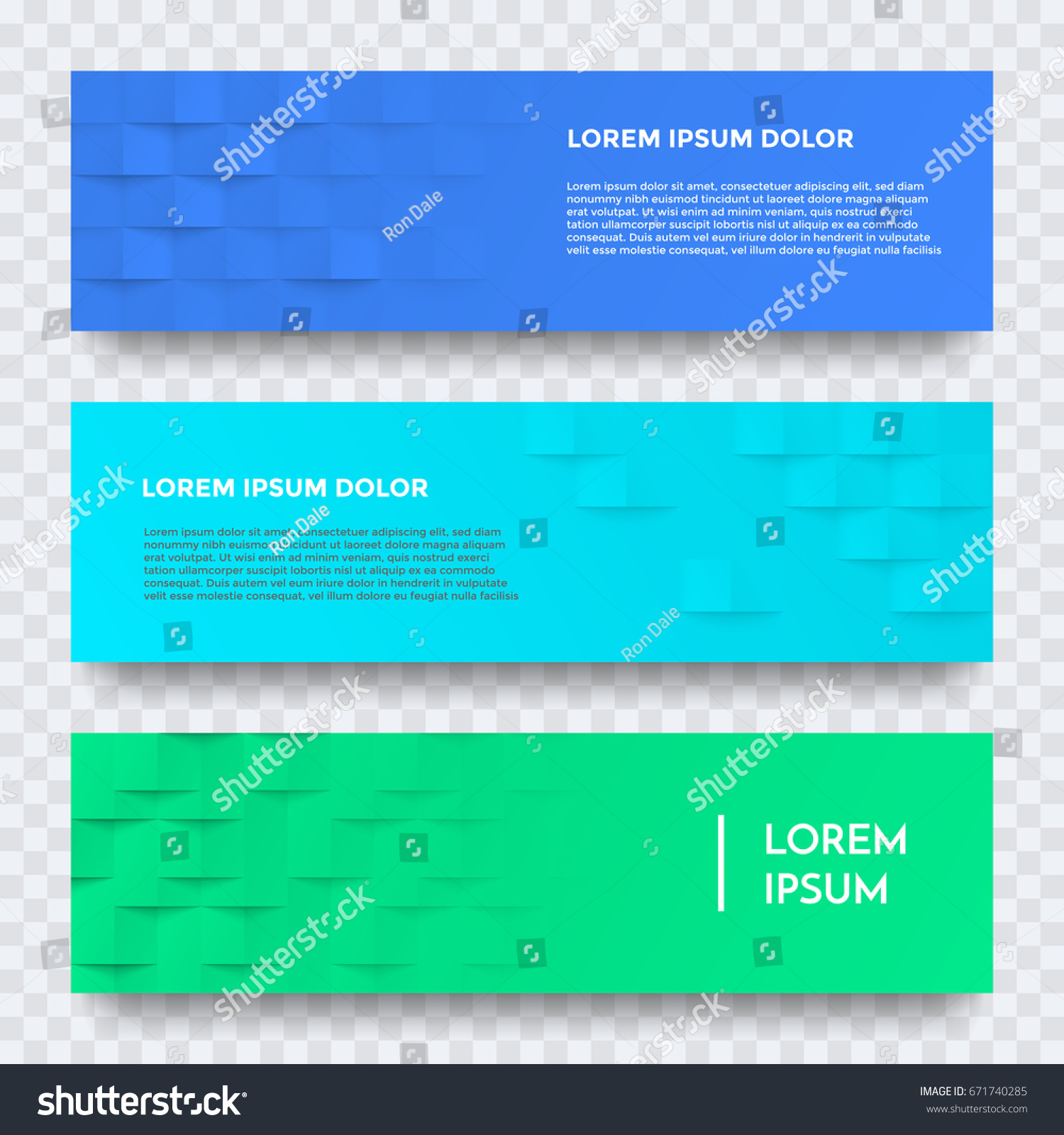 Blue Green Banner Design Vector Template Stock Vector (Royalty Free ...
