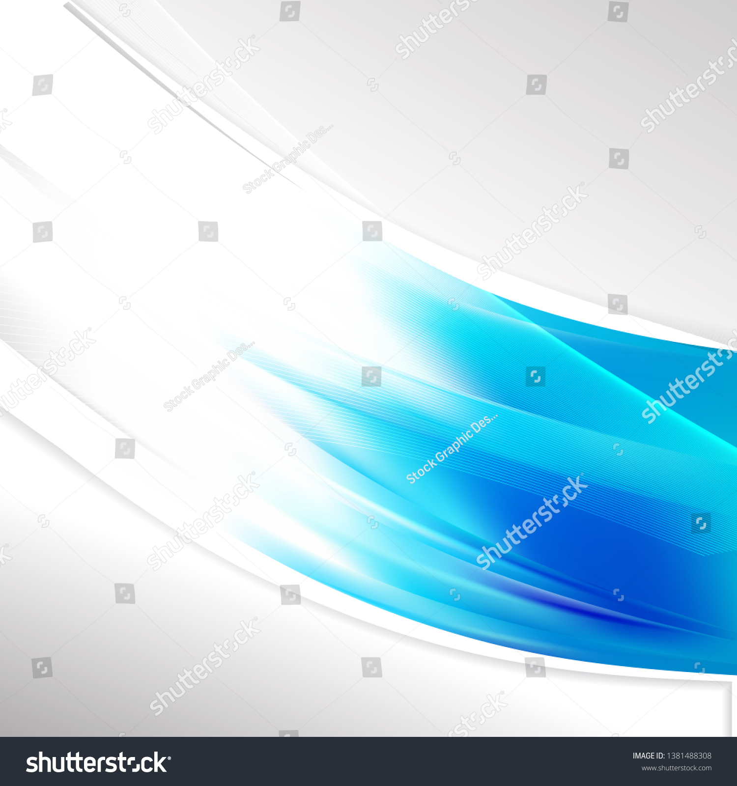 Blue White Background Design Stock Vector (Royalty Free) 1381488308 ...