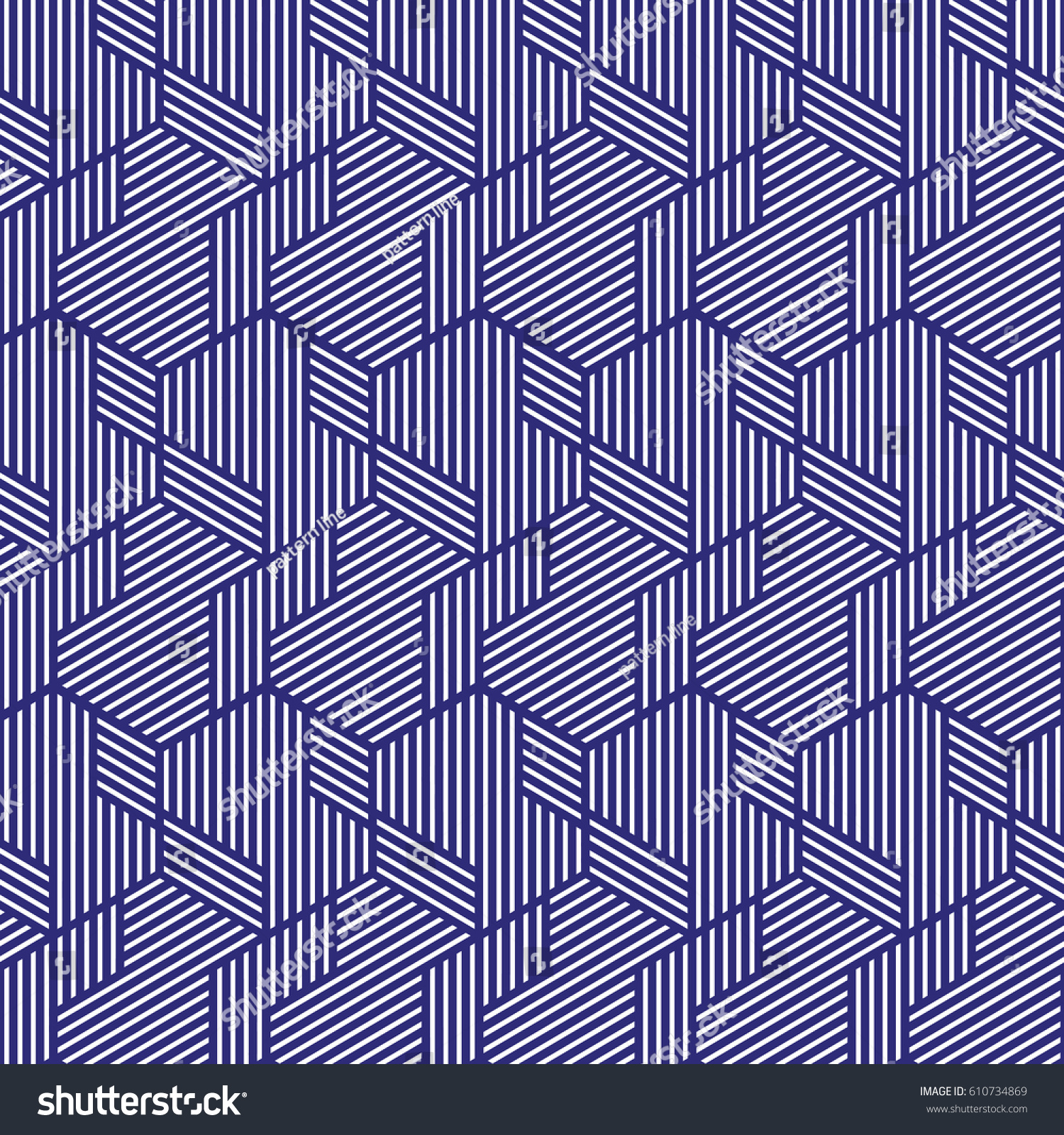 Blue White Geometric Pattern Abstract Vector Stock Vector 610734869 ...