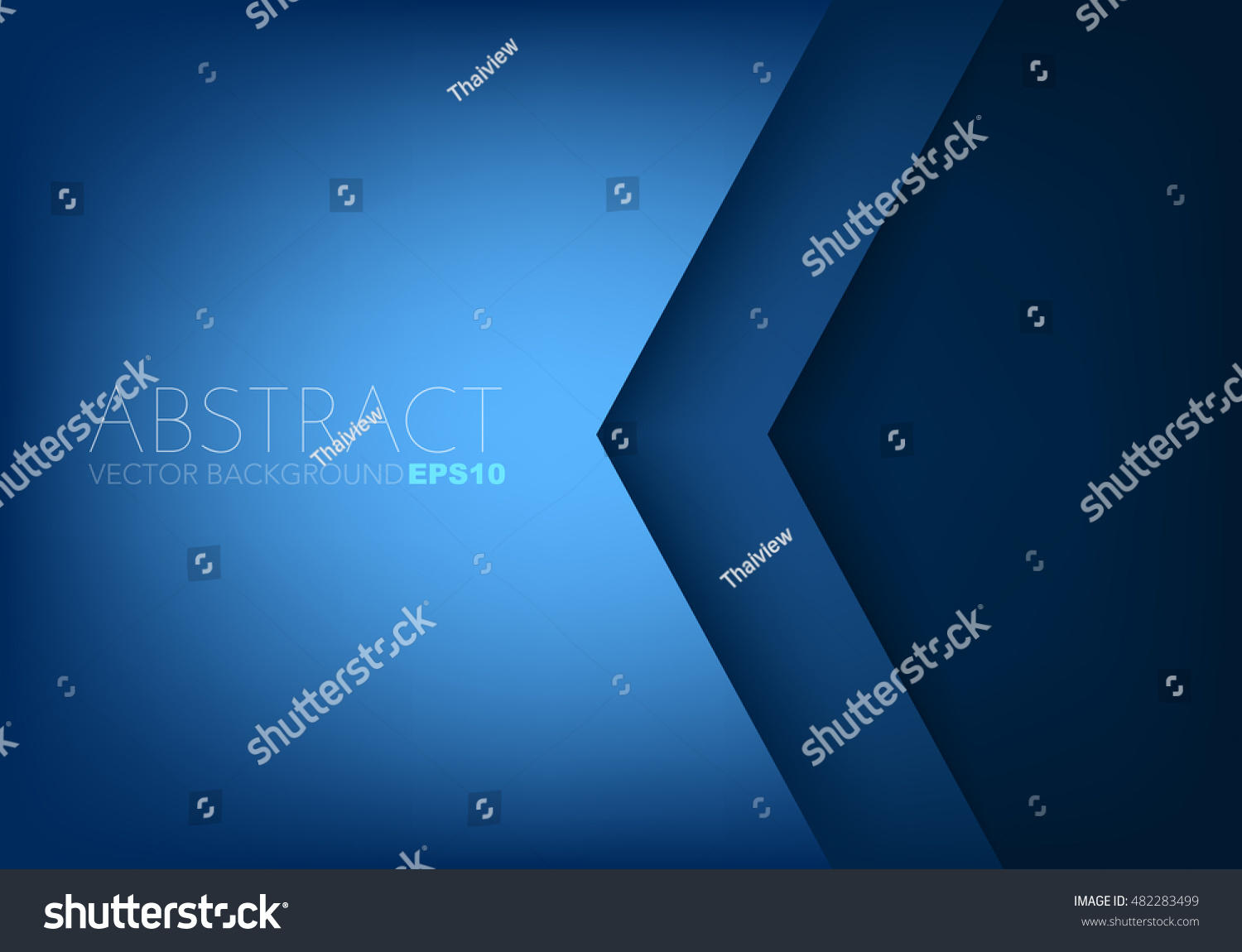 Blue Angle Arrow Overlap Vector Background Stock Vector (Royalty Free ...