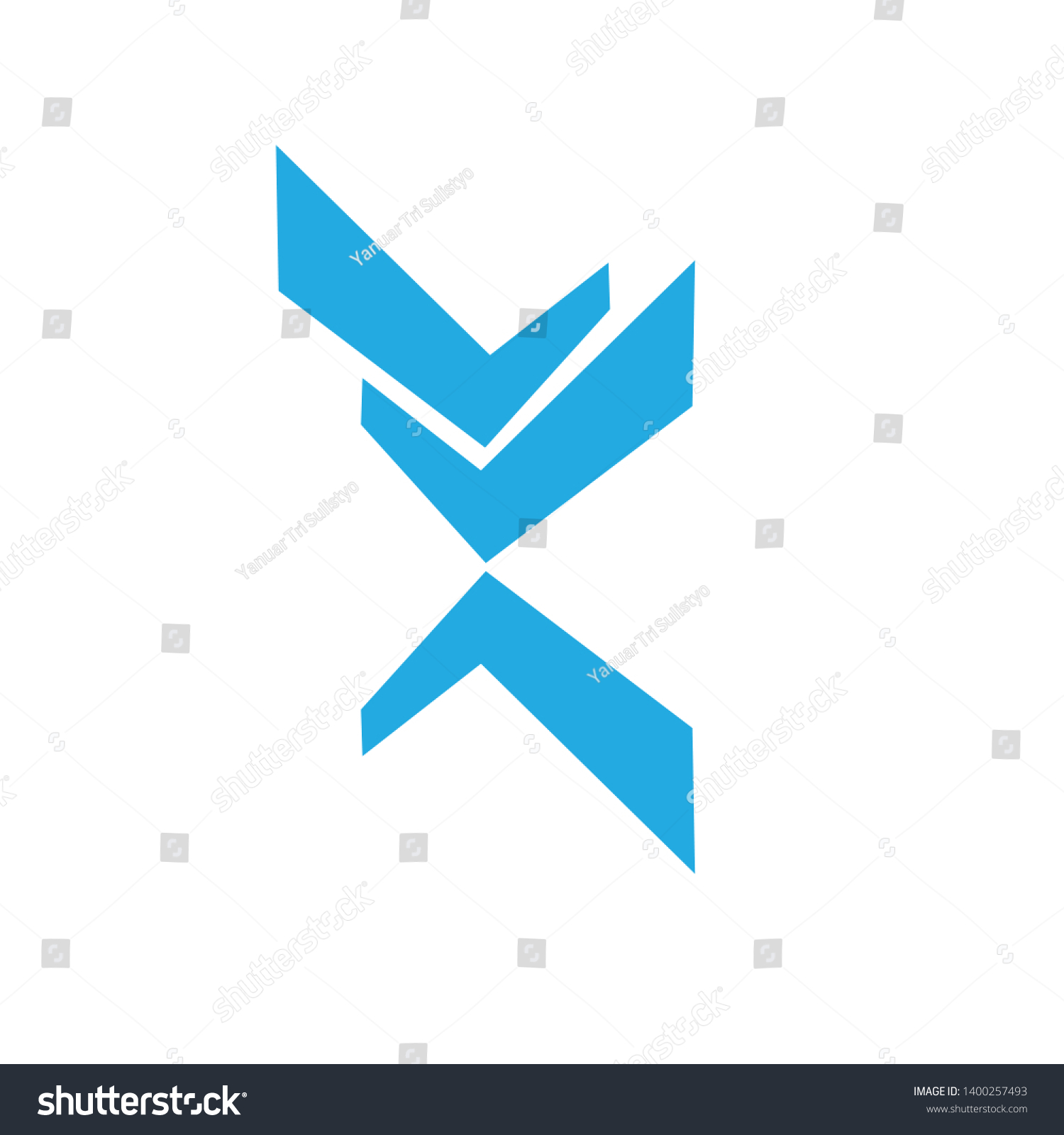 Blue Arrow Logo Vector Illustration Stock Vector (Royalty Free ...