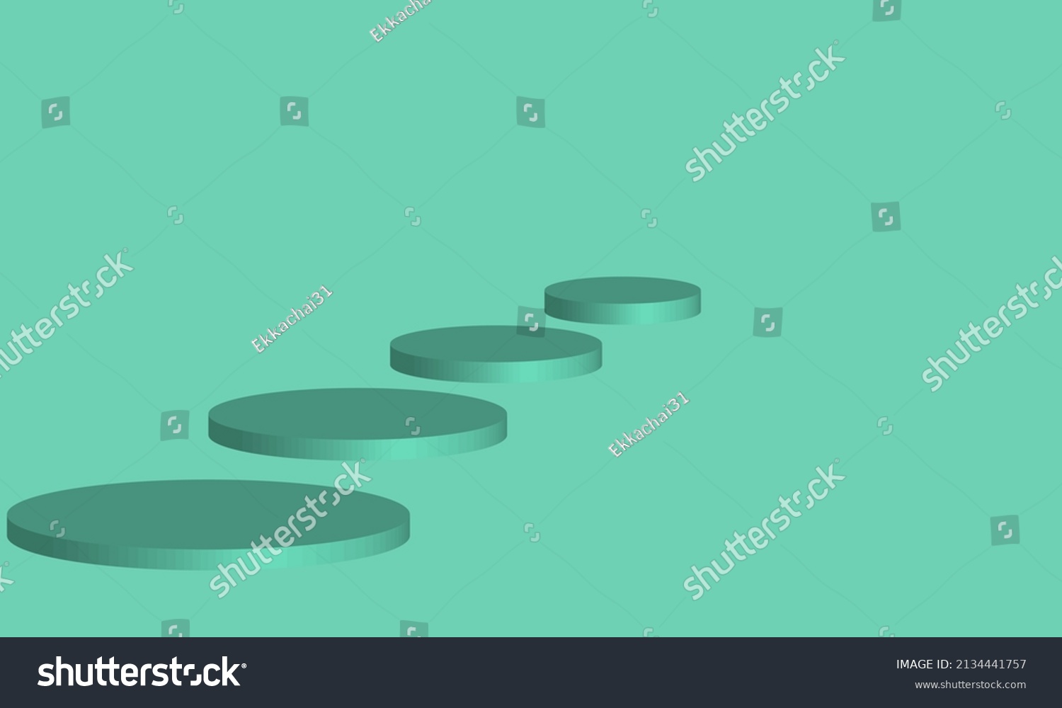 Blue Background Same Color Circle Base Stock Vector (Royalty Free ...