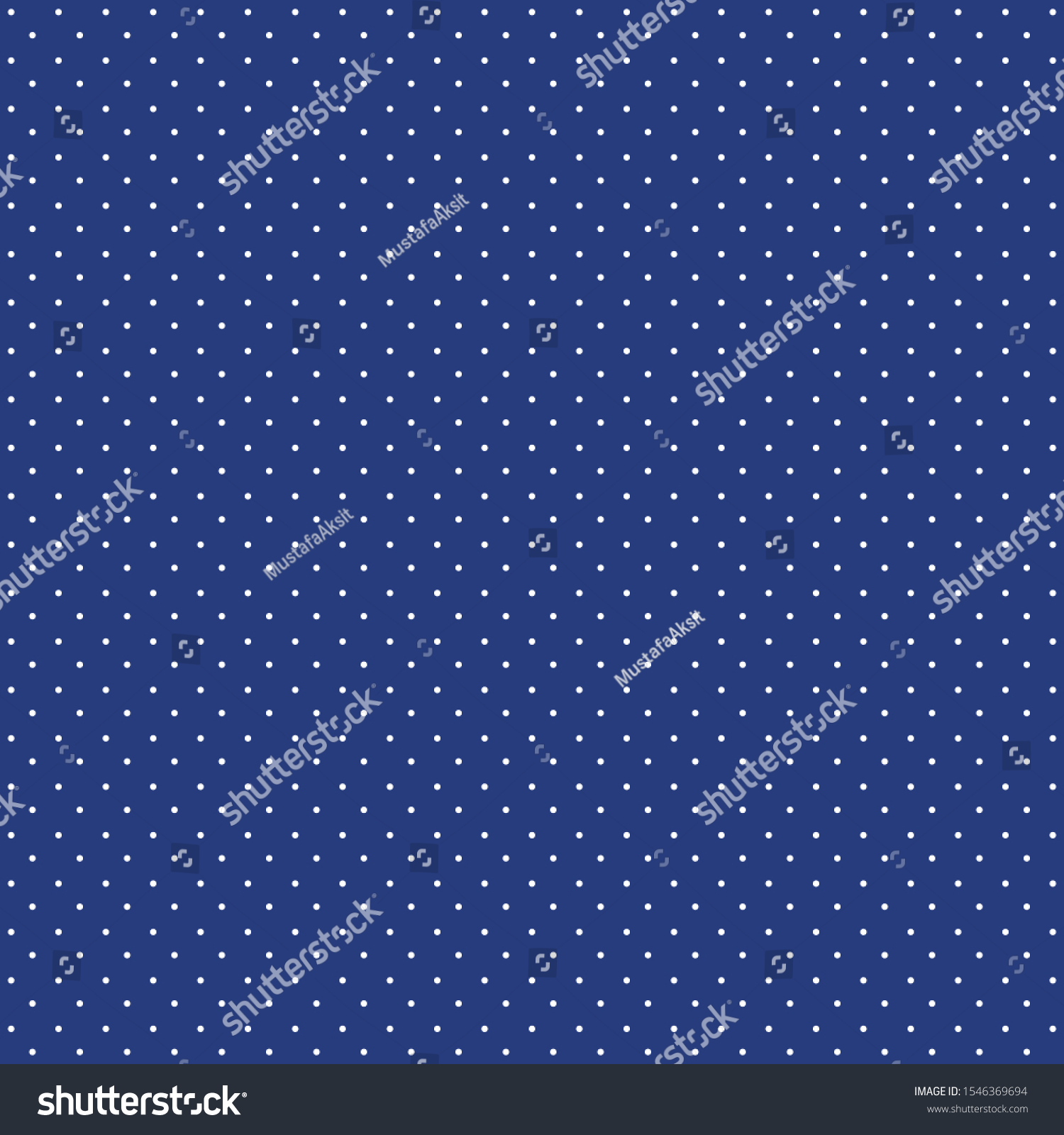 Blue Background White Dots Seamless Background Stock Vector (Royalty ...