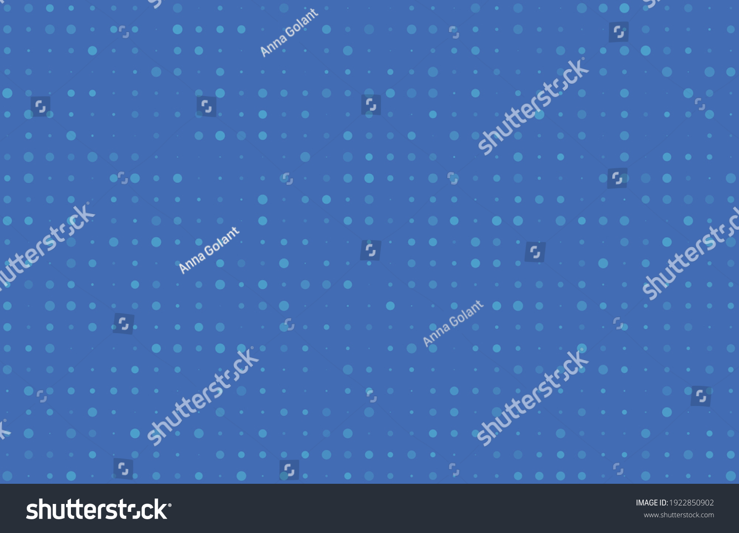 Blue Background Dots Different Sizes Vector Stock Vector (Royalty Free ...