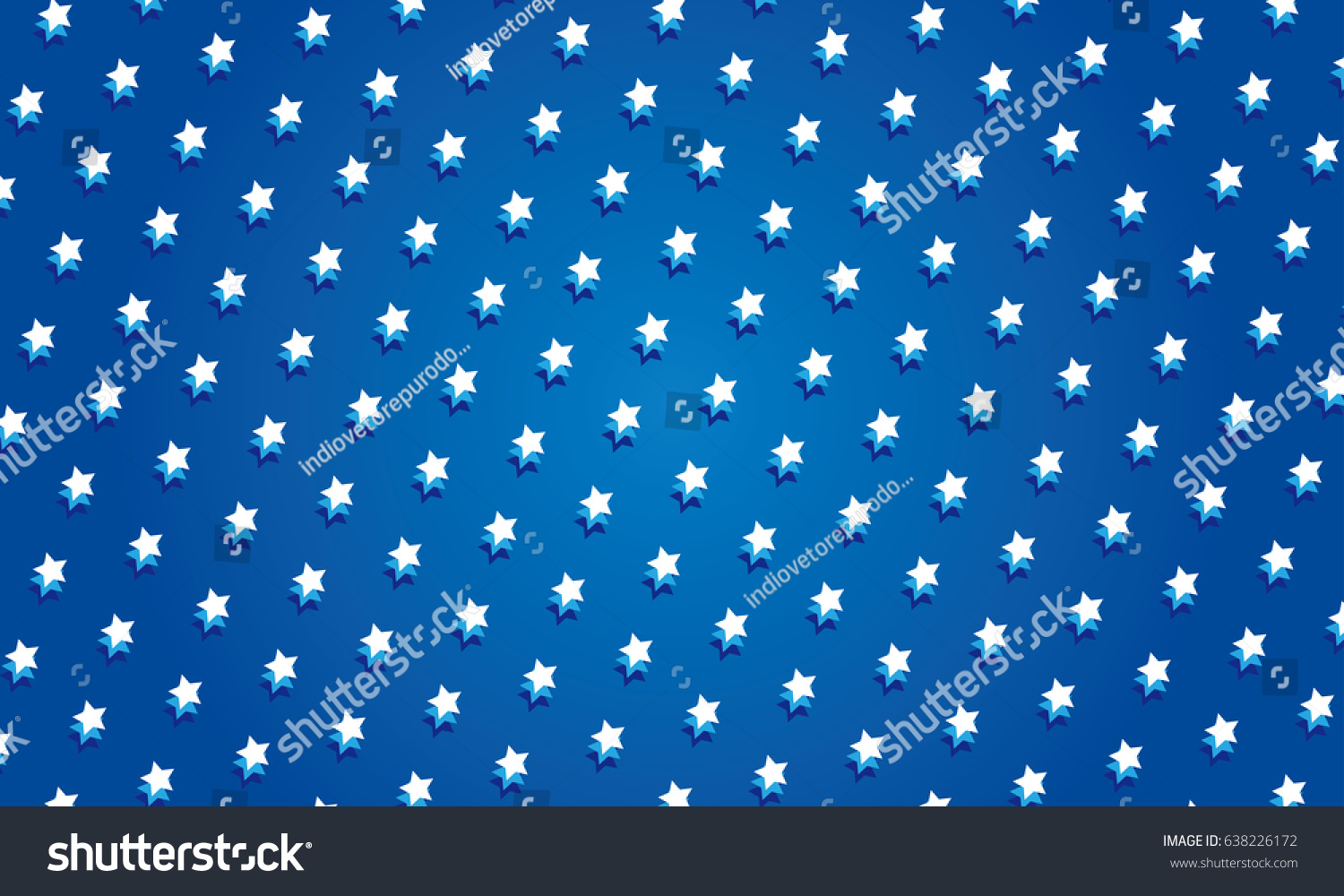 Blue Background Star Pattern Stock Vector (Royalty Free) 638226172 ...
