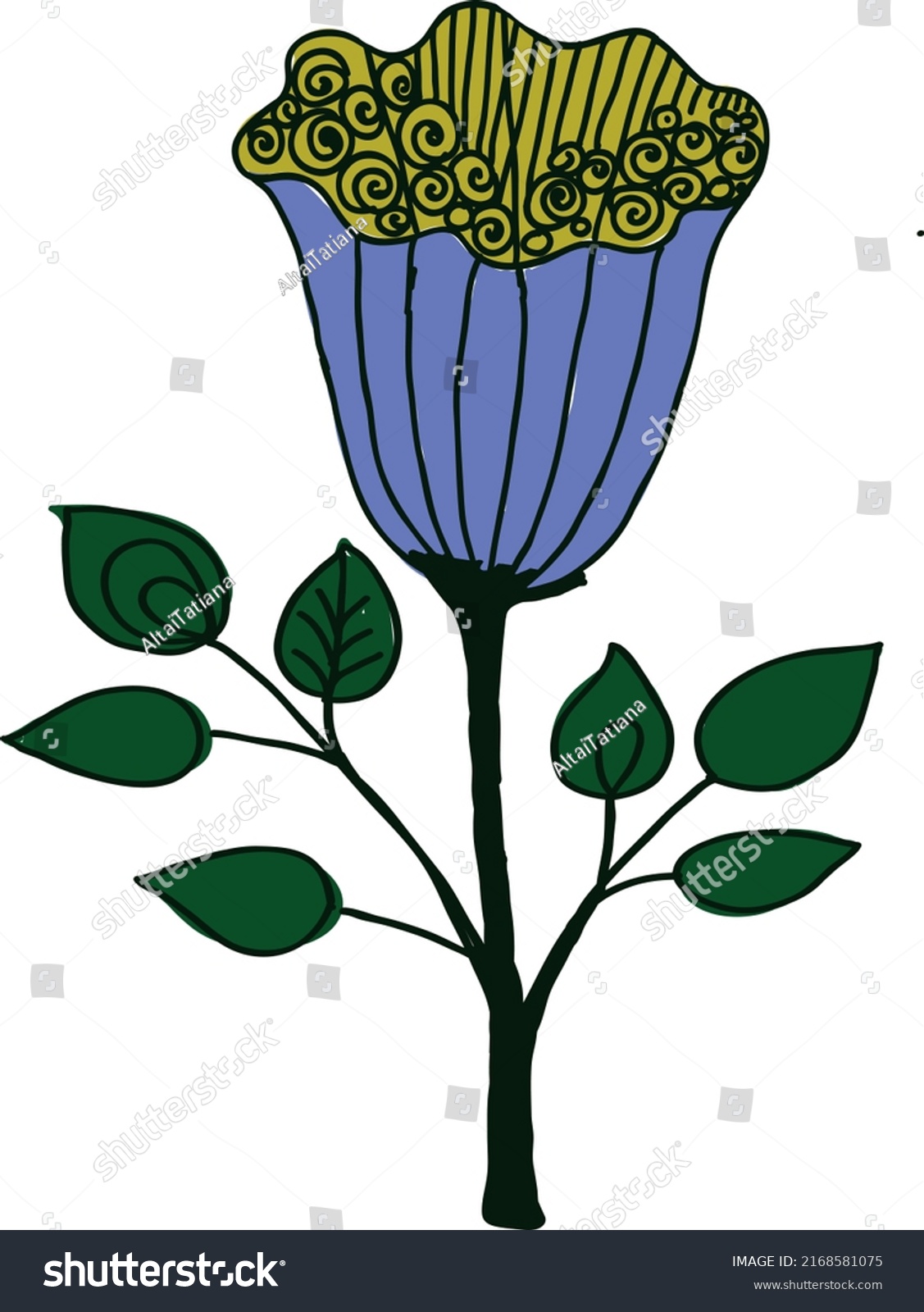 Blue Bell Flower Vector File Creating Stock Vector (Royalty Free ...