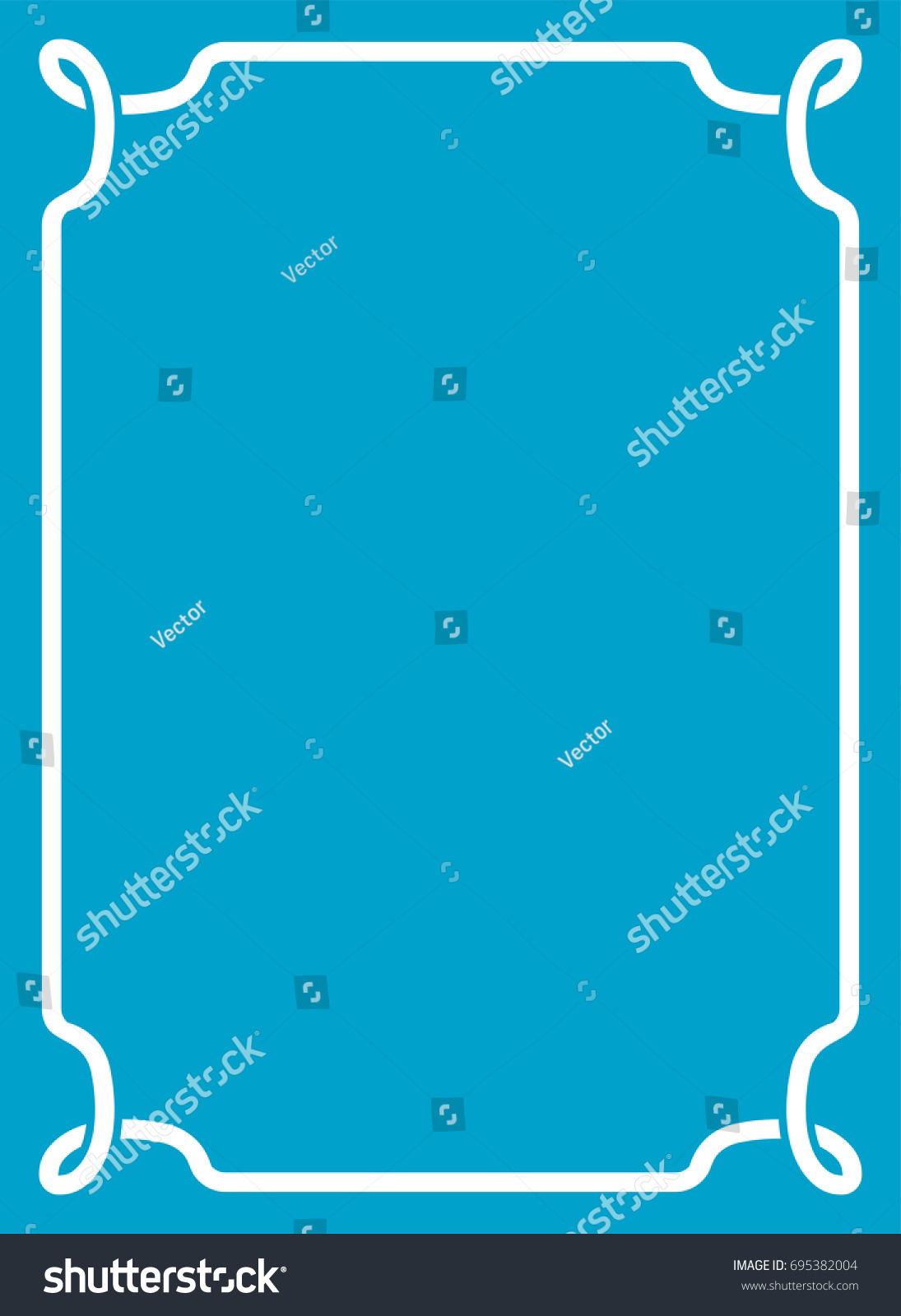 Blue Border Frame Book Cover Vector Stock Vector (Royalty Free ...