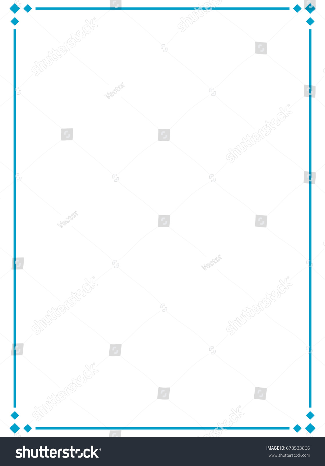 Blue Border Frame Vector Vintage: เวกเตอร์สต็อก (ปลอดค่าลิขสิทธิ์ ...