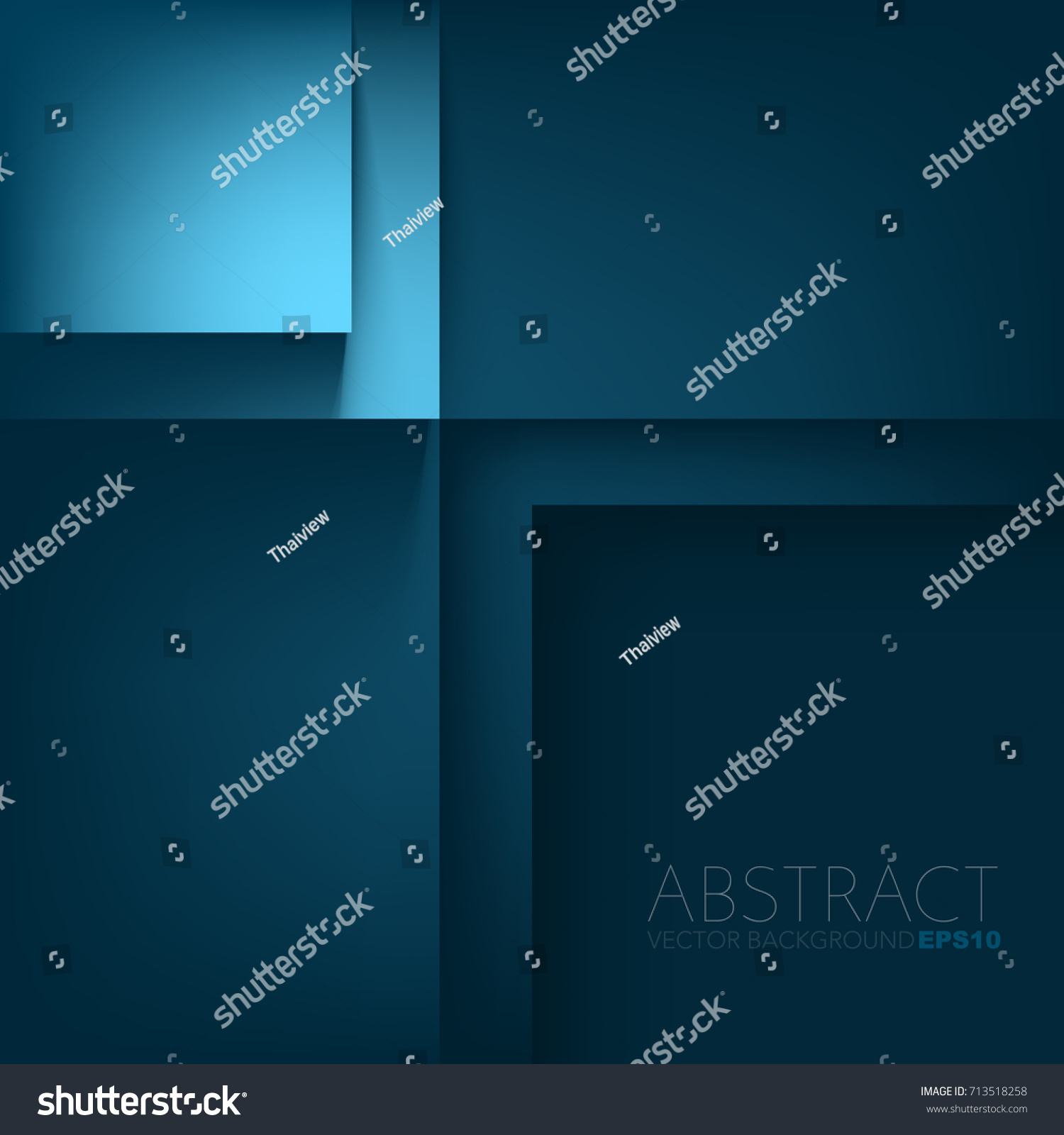 Blue Box Vector Background Overlap Layer Stock Vector (Royalty Free ...