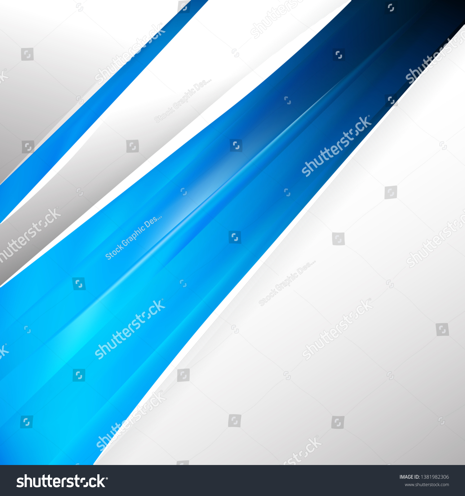 Blue Brochure Design Template Vector Stock Vector (Royalty Free ...