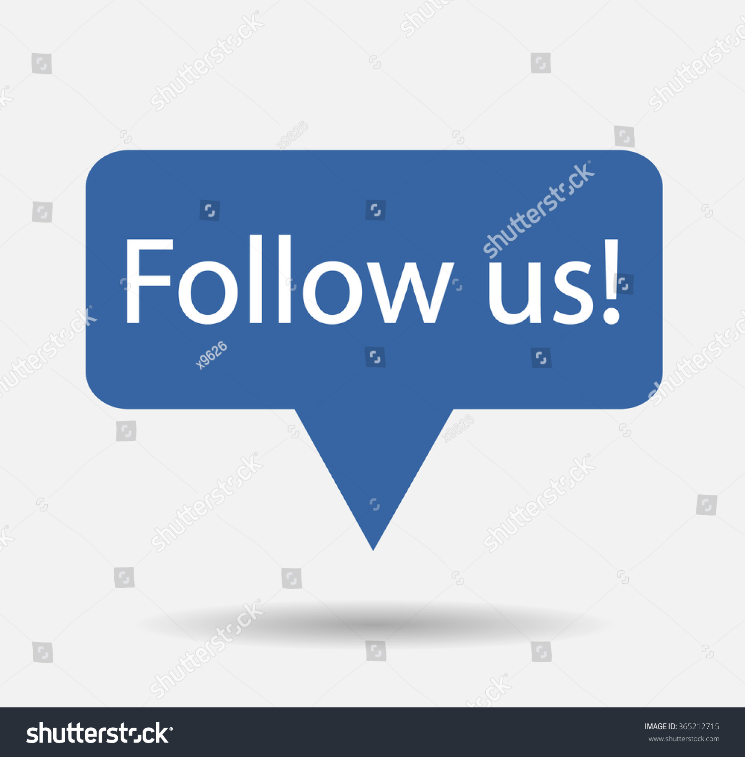Blue Button Follow Stock Vector Illustration 365212715 : Shutterstock