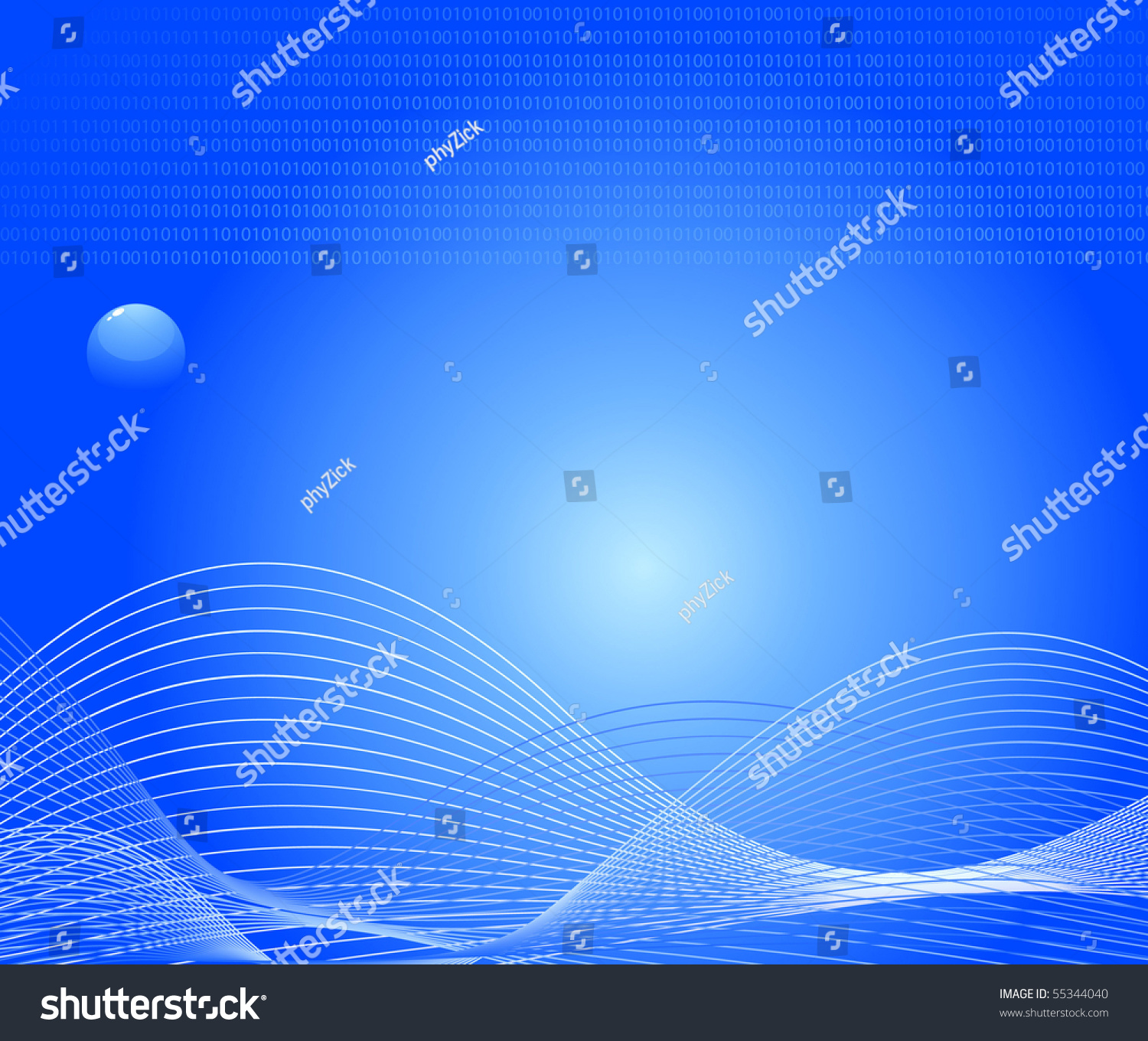 Blue Card Design Template Vector Illustration Stock Vector (Royalty ...