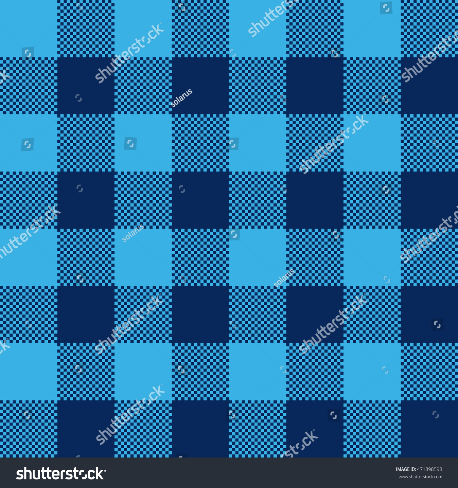 Blue Check Pattern Seamless Fabric Texture Stock Vector (Royalty Free ...