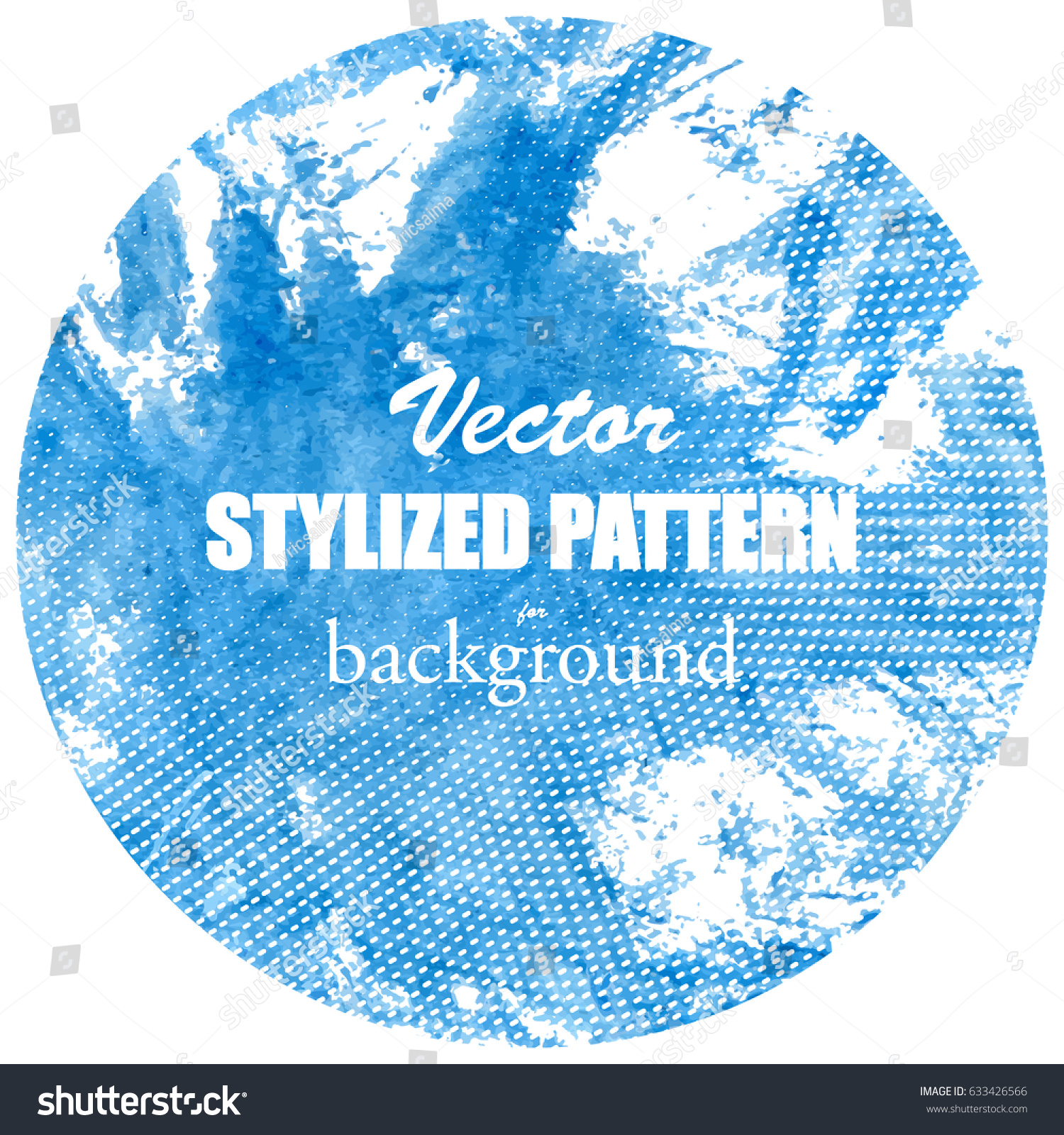 Blue Circle Banner Stock Vector (Royalty Free) 633426566