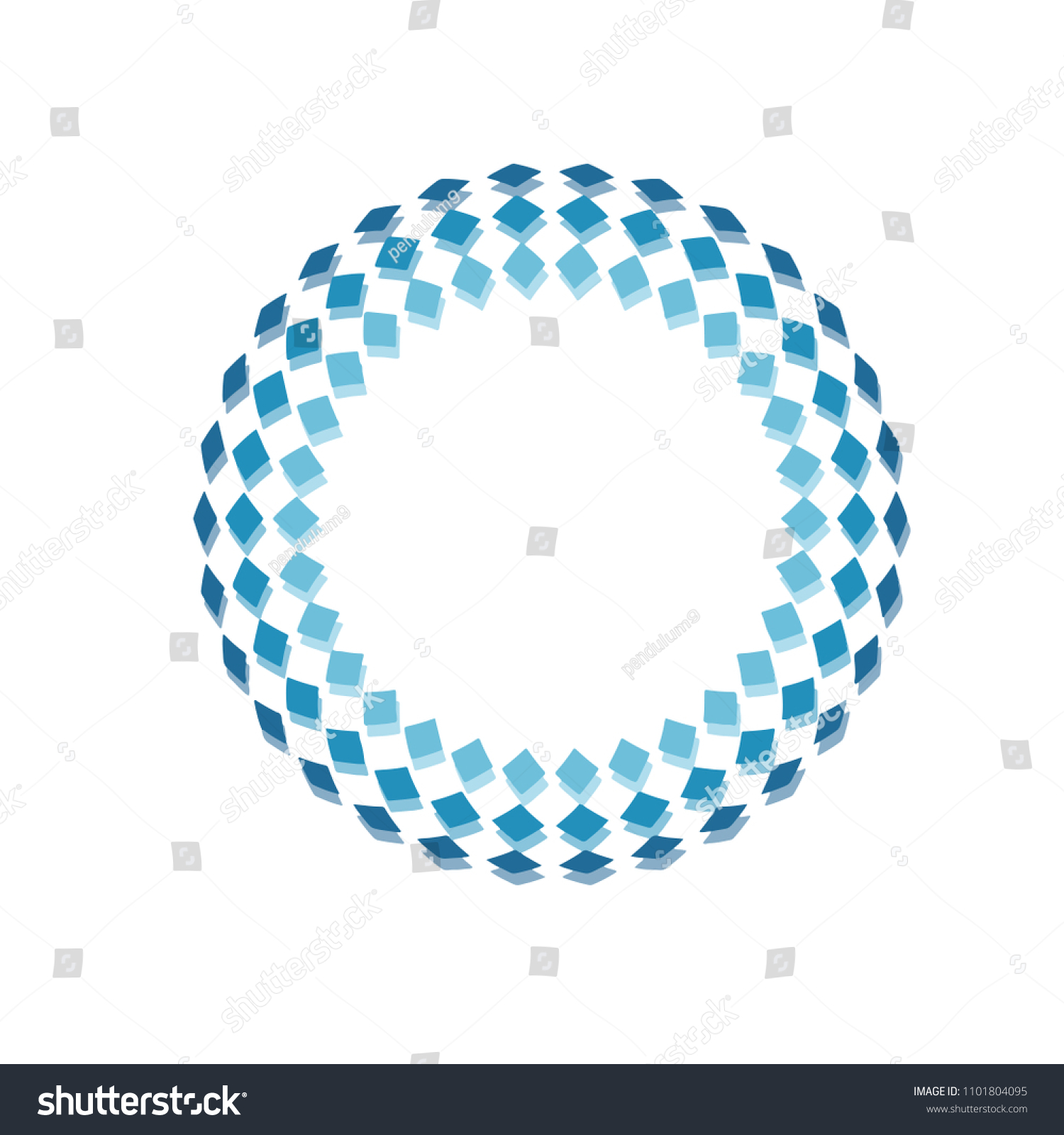 Blue Circle Graphic Stock Vector (Royalty Free) 1101804095