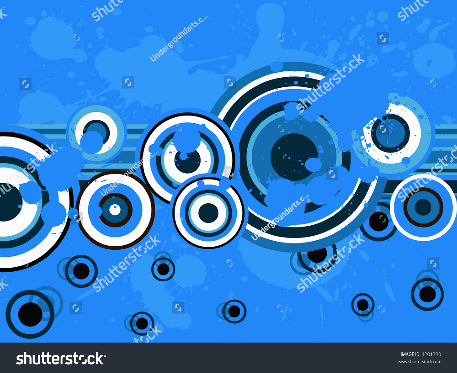 Blue Circle Graphic Splats Vector Graphic Stock Vector (Royalty Free ...
