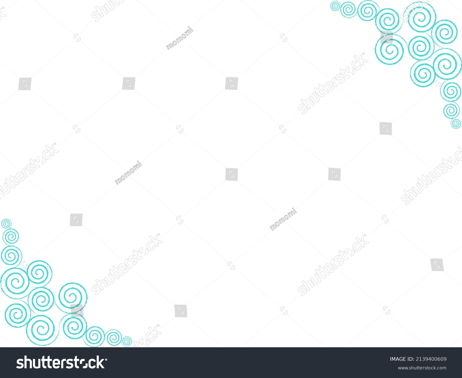 Blue Circular Swirl Frame Background Stock Vector (Royalty Free ...