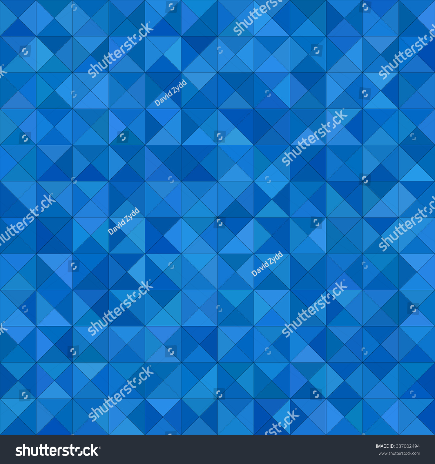 Blue Color Triangle Mosaic Vector Background Stock Vector (Royalty Free ...