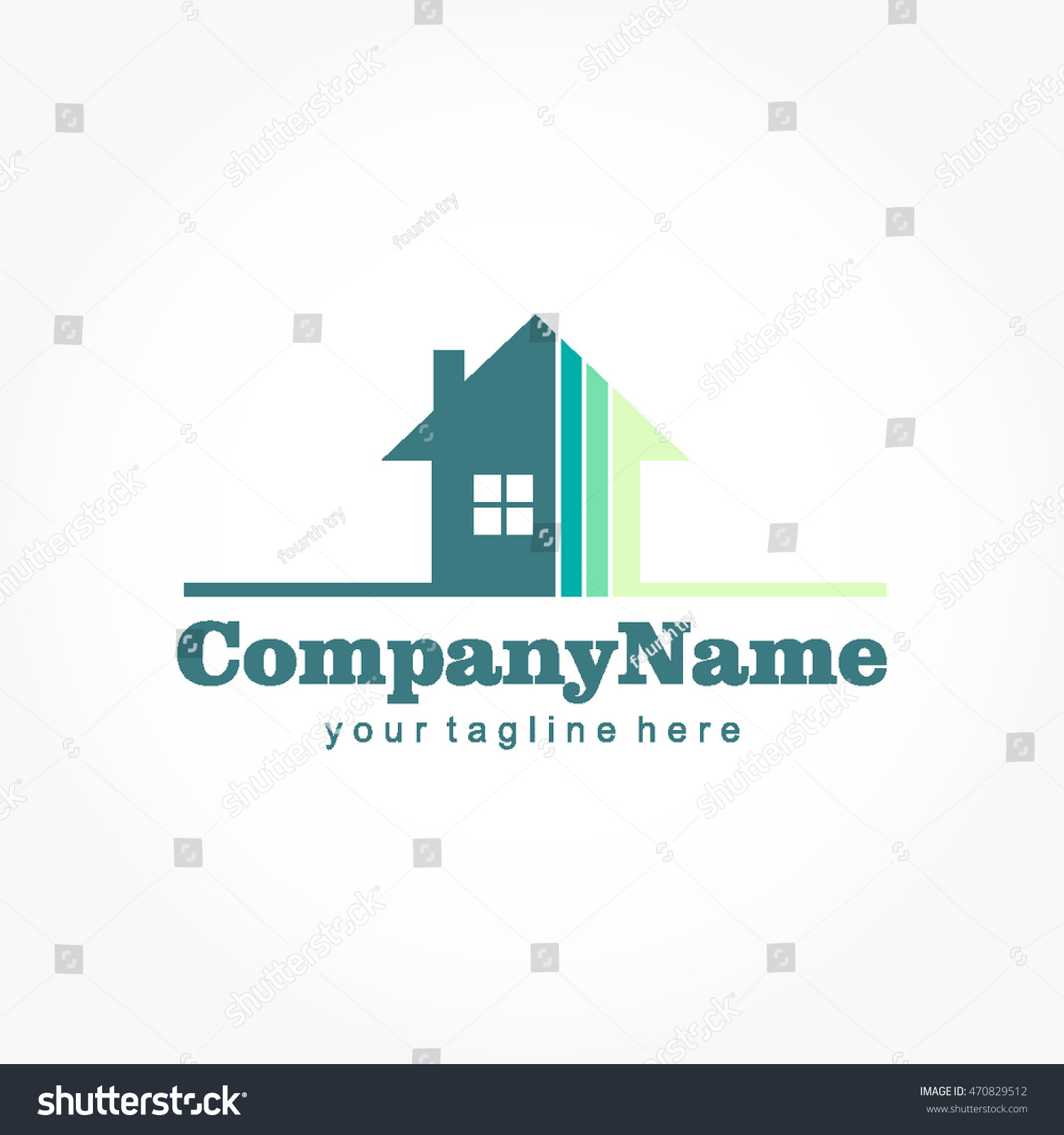 Blue Company Logo Vector: vector de stock (libre de regalías) 470829512 ...