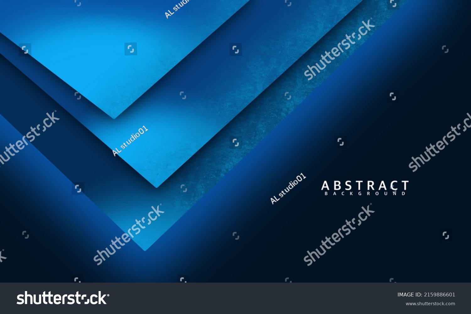 Blue Corner Arrows Overlapping Vector Background Stock Vector (Royalty ...