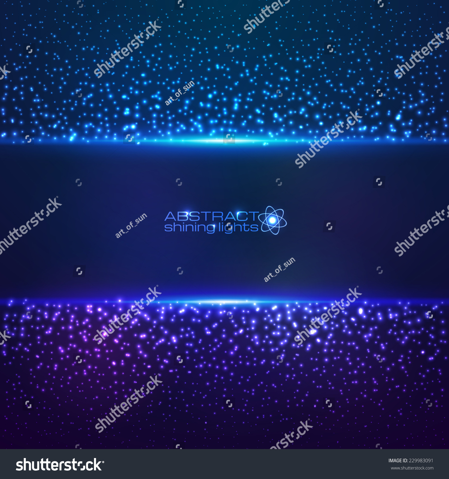 Blue Cosmic Star Dust Abctract Vector Stock Vector (Royalty Free) 229983091