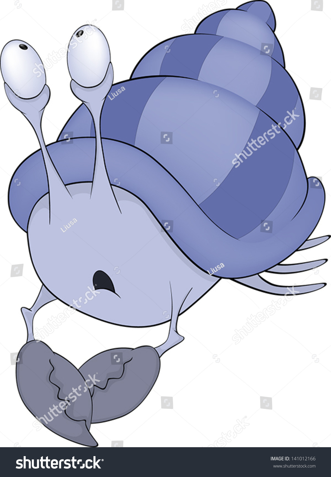 Blue Crab Cartoon Stock Vector (Royalty Free) 141012166 | Shutterstock