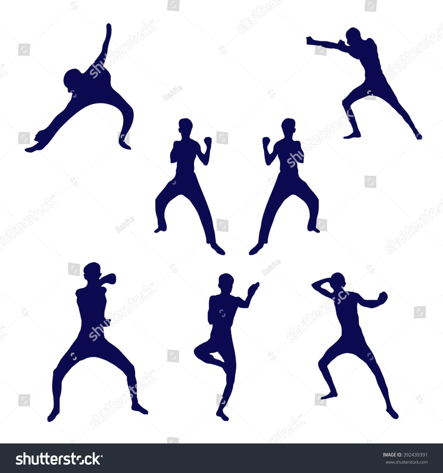 Blue Fighter Stock Vector (Royalty Free) 392439391 | Shutterstock